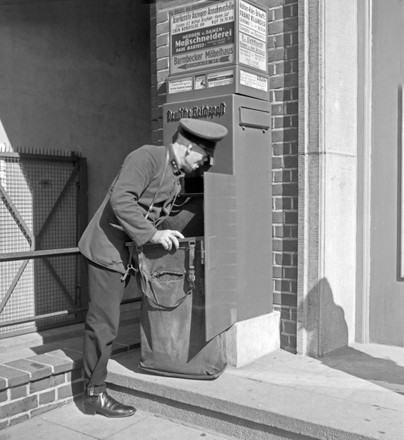Postman Doing His Job Hamburg Germany Editorial Stock Photo - Stock ...