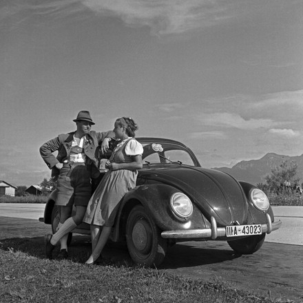 Travelling By Car Volkswagen Beetle Kdf Editorial Stock Photo - Stock ...