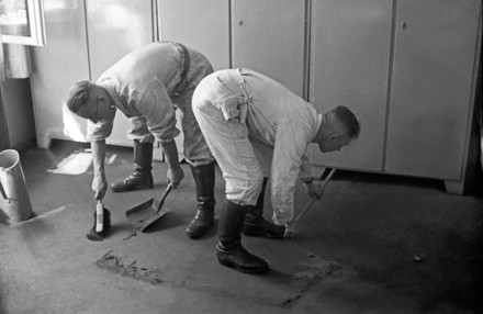 Recruits Cleaning Their Room Germany 1930s Editorial Stock Photo ...