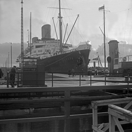 German Passenger Ship Europa Dockyard Bremerhaven Editorial Stock Photo ...
