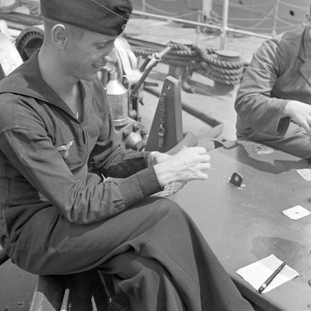 Sailors Leisure Tanning On Deck Torpedo Editorial Stock Photo - Stock ...