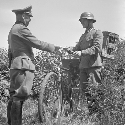 Signal Corps Officer Giving Message Bicyclist Editorial Stock Photo ...