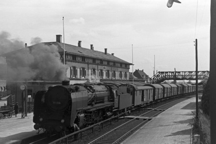 Freight Train Deutsche Reichsbahn Steam Locomotive Editorial Stock ...