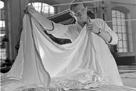 Checking Harness Parachute Parachute Sewing Factory Editorial Stock ...