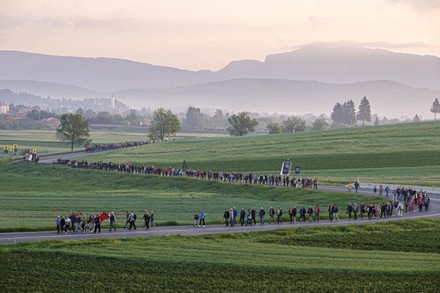 Ethnic Hungarian Pilgrims Walk Mass Be Editorial Stock Photo - Stock ...