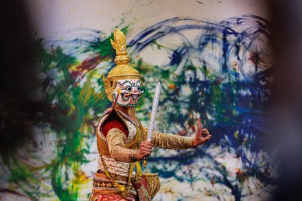 Khon Performers Seen Dancing During Show Editorial Stock Photo - Stock ...