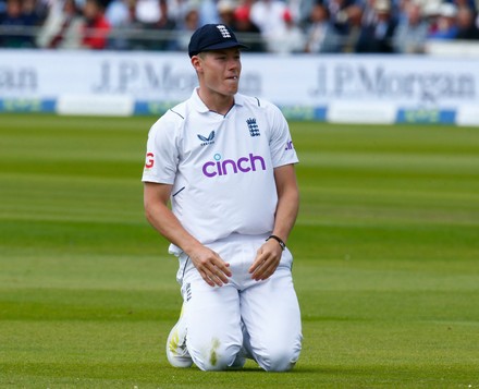 Englands Matthew Matty Potts Durham During Editorial Stock Photo ...