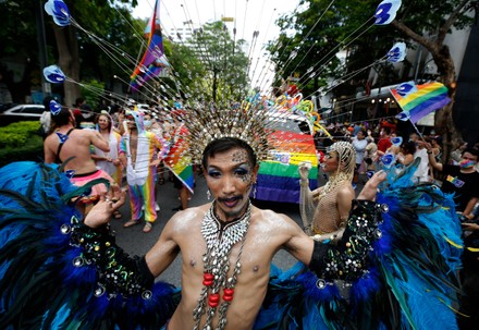 LGBT people community parade to mark pride day 2022, Bangkok, Thailand - 05 Jun 2022 Stock ...