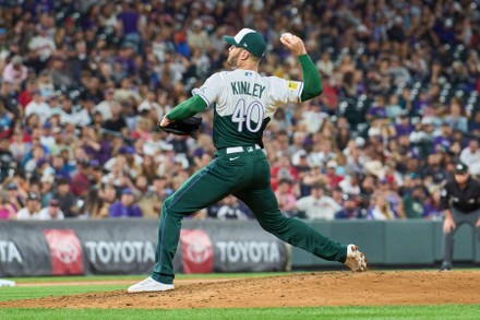 Colorado Pitcher Tyler Kinley 40 Throws Editorial Stock Photo - Stock ...