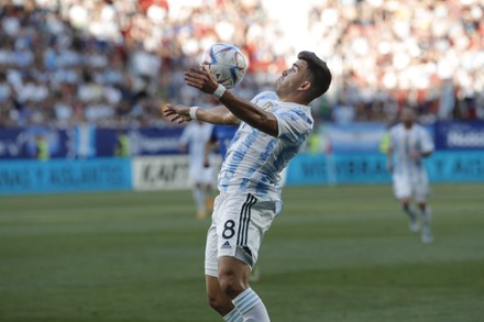 Argentinas Marcos Acuna Action During International Editorial Stock ...