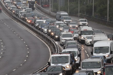 Traffic Builds On A102 Blackwall Tunnel Editorial Stock Photo - Stock ...