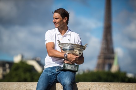 Rafael Nadal Spain Poses His Trophy Editorial Stock Photo - Stock Image ...