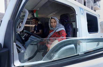 Palestinian Teacher Samira Siam 62 Gives Editorial Stock Photo - Stock ...