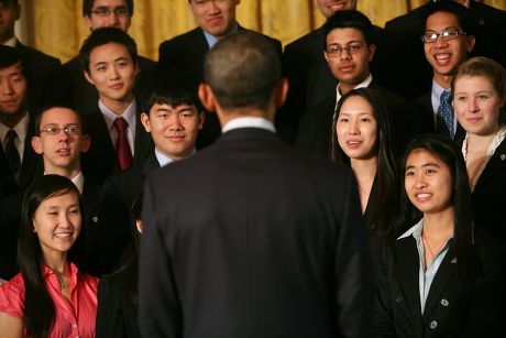 United States President Barack Obama Students Editorial Stock Photo ...