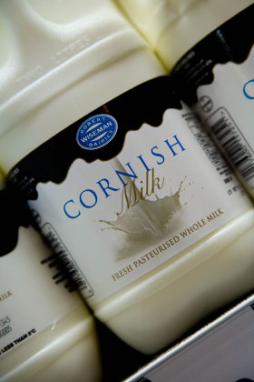 Robert Wiseman Cornish Pasteurised Milk Editorial Stock Photo - Stock ...
