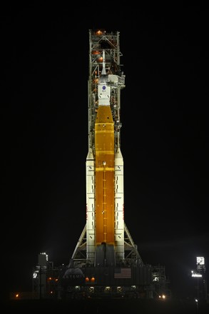 Dawn Nasas Sls Rocket Stands On Editorial Stock Photo - Stock Image ...