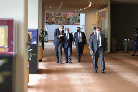 Secretarygeneral Antonio Guterres Along Earle Courtenay Editorial Stock ...