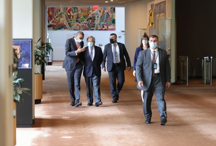 Secretarygeneral Antonio Guterres Along Earle Courtenay Editorial Stock ...
