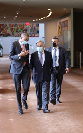 Secretarygeneral Antonio Guterres Along Earle Courtenay Editorial Stock ...