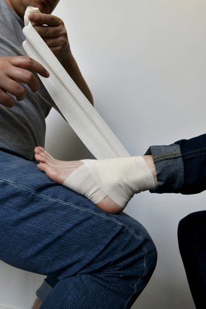 Wrapping Foot Gauze Editorial Stock Photo - Stock Image | Shutterstock