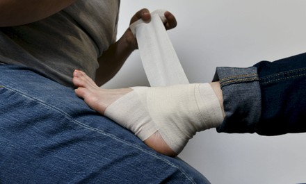 Wrapping Foot Gauze Editorial Stock Photo - Stock Image | Shutterstock