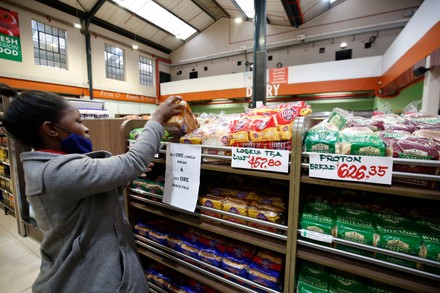 Worker Arranges Bread Supermarket Harare Zimbabwe Editorial Stock Photo ...