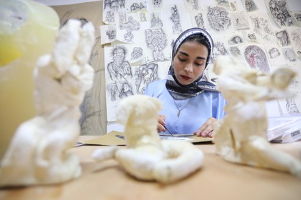 Palestinian architect and artist Sherine Abdel Karim makes sculptures ...