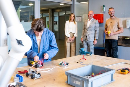 Queen visit to the Maxima College in Ridderkerk, The Netherlands - 09 Jun 2022 Stock Pictures ...