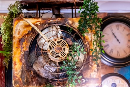 Rundown Fan Old Clocks Decorating Cigar Editorial Stock Photo - Stock ...