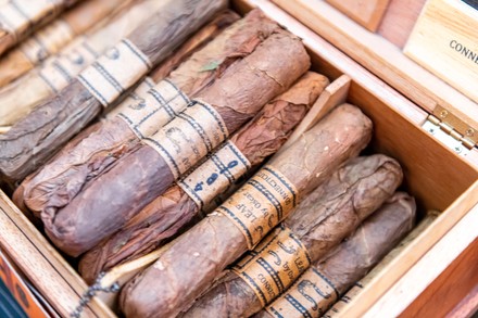 Old Rustic Cigars Box Items Seen Editorial Stock Photo - Stock Image ...