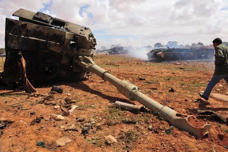 Aftermath Missile Strikes Damaged Tanks Editorial Stock Photo - Stock ...