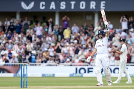 Joe Root England Raises His Bat Editorial Stock Photo - Stock Image ...
