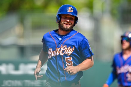 Durham Outfielder Cal Stevenson 5 Rounds Editorial Stock Photo - Stock ...