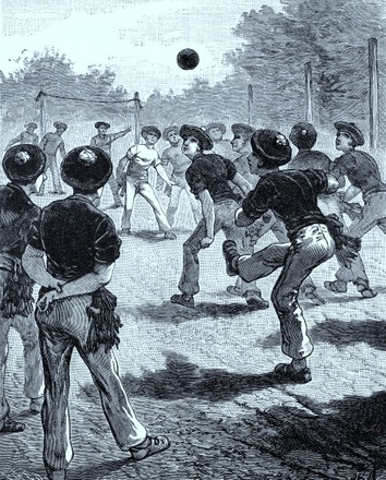 Young Men Playing Football Sports Ground Editorial Stock Photo - Stock ...