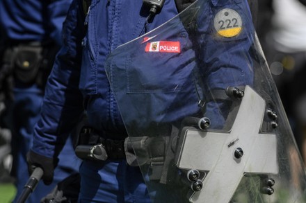 Policeman Protective Gear Policeman Protective Gear Editorial Stock ...