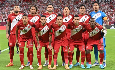 Players Peru Line Fifa World Cup Editorial Stock Photo - Stock Image ...