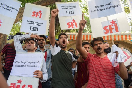 Members Students Federation India Sfi Shout Editorial Stock Photo ...