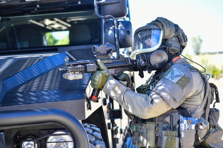 Demonstrations National Gendarmerie Intervention Group Gign Editorial ...