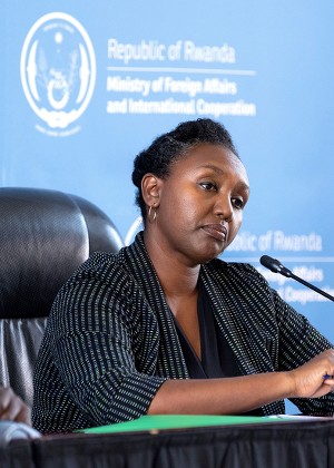 Rwanda Government Spokesperson Yolande Makolo Speaks Editorial Stock ...