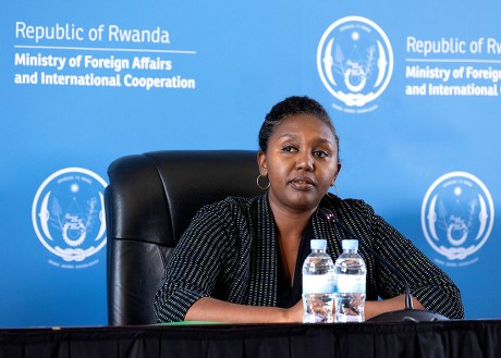 Rwanda Government Spokesperson Yolande Makolo Speaks Editorial Stock ...
