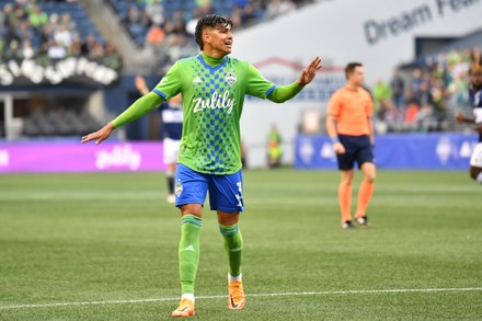 Seattle Sounders Goalkeeper Andrew Thomas Watches Editorial Stock Photo ...