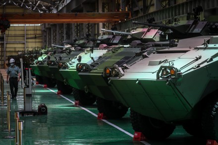 Taiwans Cm34 Armored Vehicle Maneuvers During Editorial Stock Photo ...