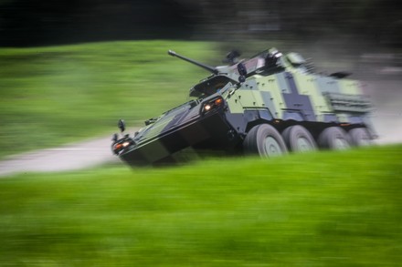 Taiwans Cm34 Armored Vehicle Maneuvers During Editorial Stock Photo ...