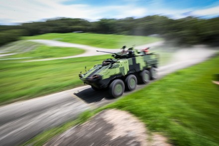 Taiwans Cm34 Armored Vehicle Maneuvers During Editorial Stock Photo ...