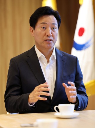 Seoul Mayor Oh Sehoon Speaks During Editorial Stock Photo - Stock Image ...