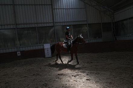 Turkeys First Paralympic Horse Rider Tolga Editorial Stock Photo ...