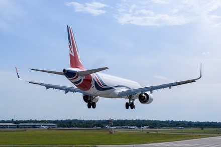 Uk Government Vip Aircraft Lands Raf Editorial Stock Photo - Stock ...