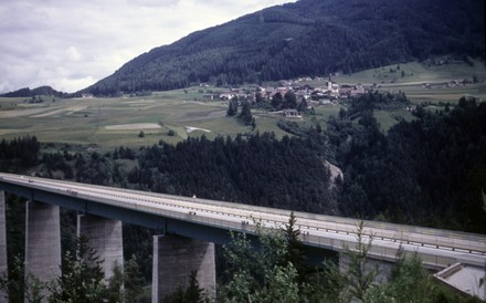 Europe Bridge On A13 Motorway Brenner Editorial Stock Photo - Stock ...