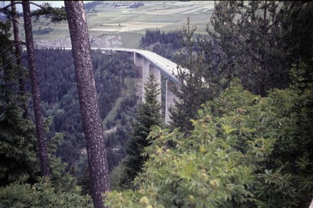 Europe Bridge On A13 Motorway Brenner Editorial Stock Photo - Stock ...