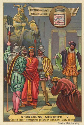 Conquest Mexico Cortez Has Montezuma Captured Editorial Stock Photo ...